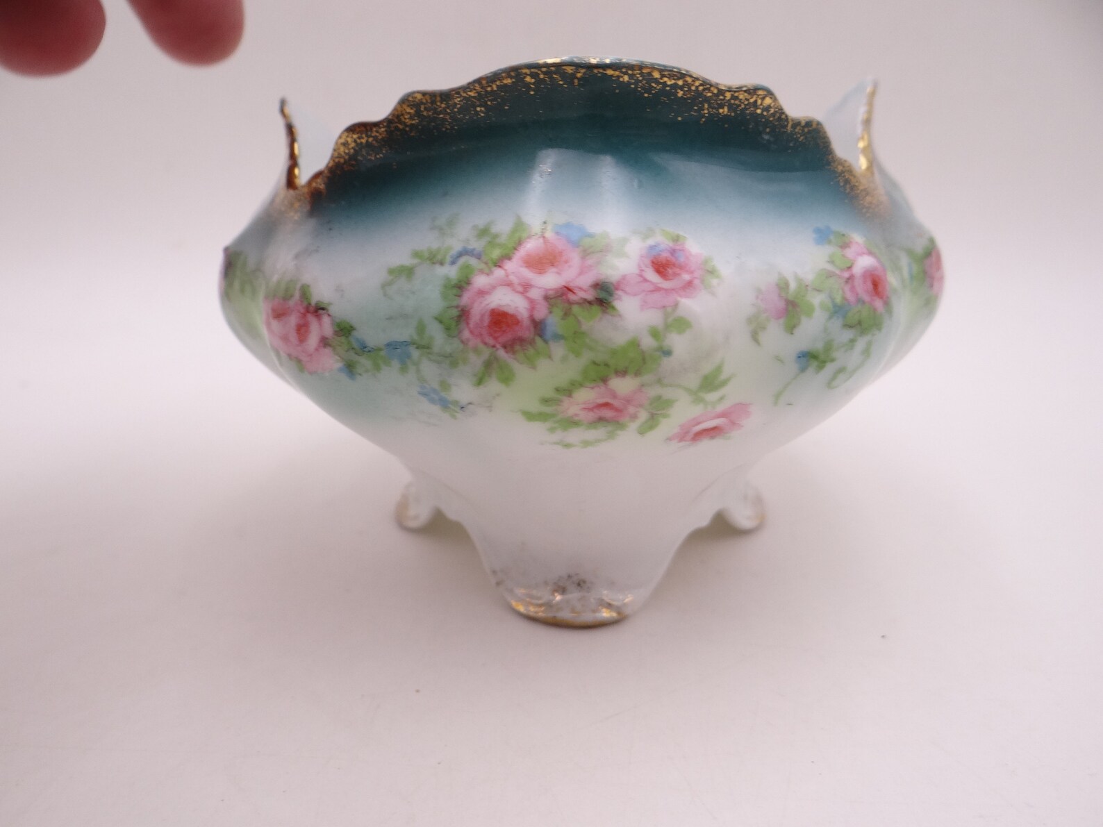 Vintage New Habsburg Austria Centerpiece Flower Footed Bowl - Etsy