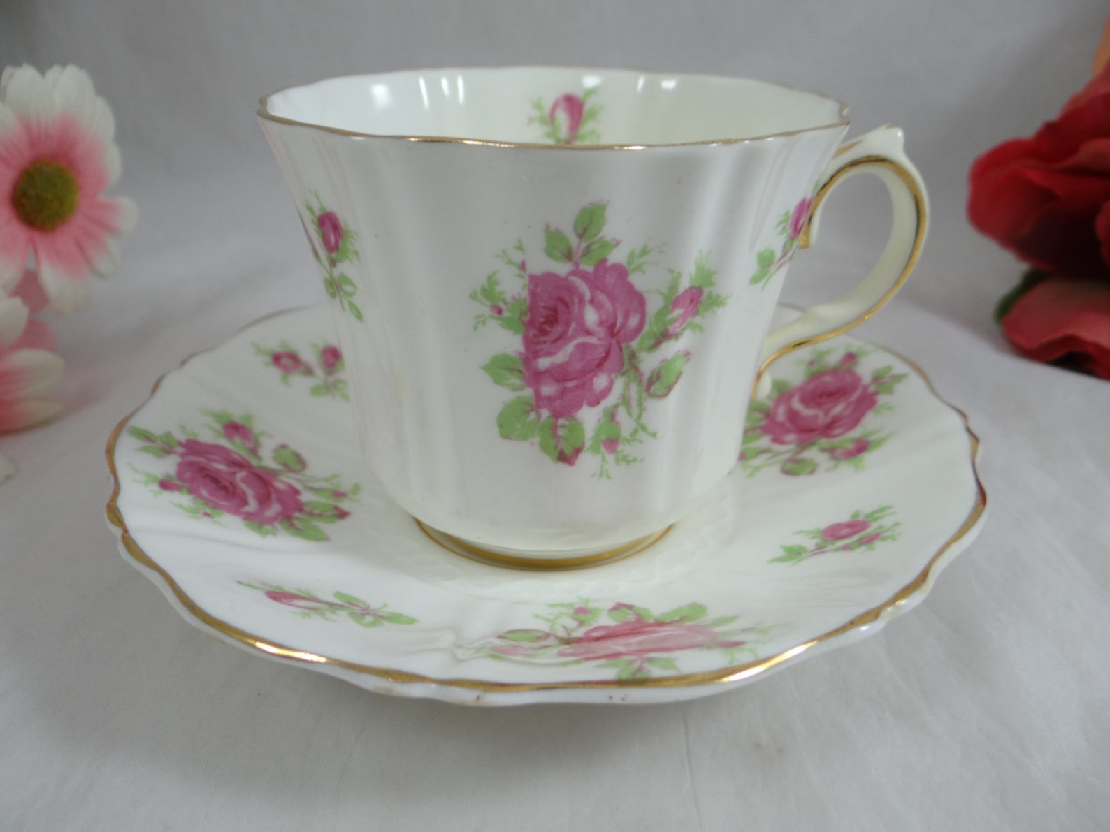 1930s Old Royal English Bone China Pink Rose Teacup English - Etsy