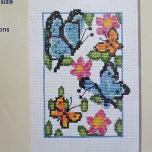 Crafters Square Fluttering Butterflies Cross Stitch Kit a Nostalgic ...