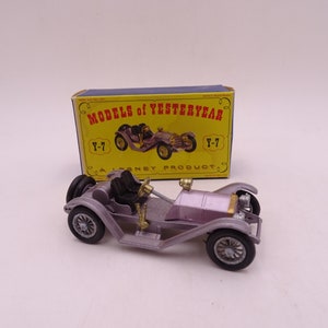 1960s Vintage Matchbox Lesney Y-7 Models of Yesteryear Lilac Mercer ...