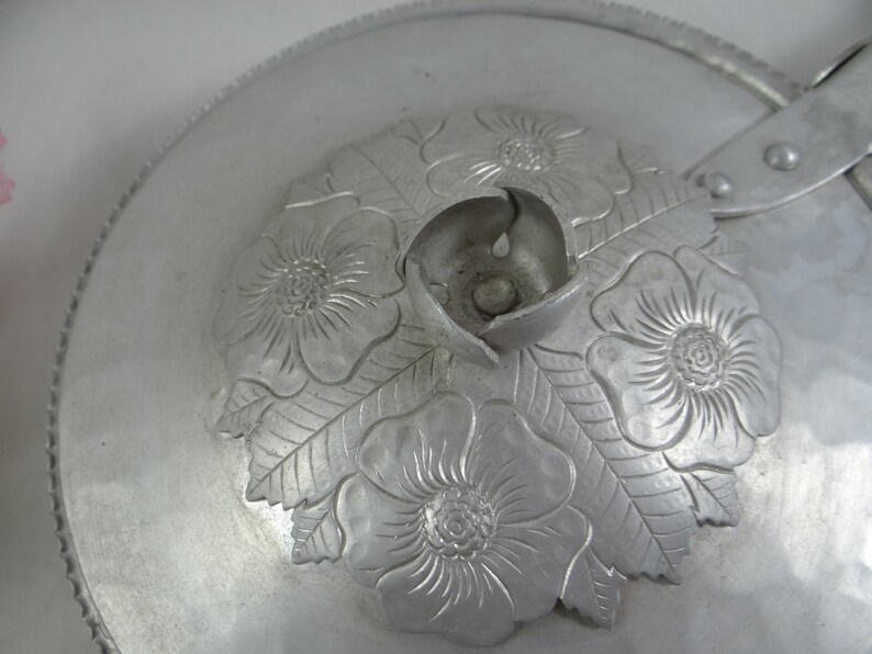 1950s Continental Silver Co. Aluminium Wild Rose Silent Butler - Etsy