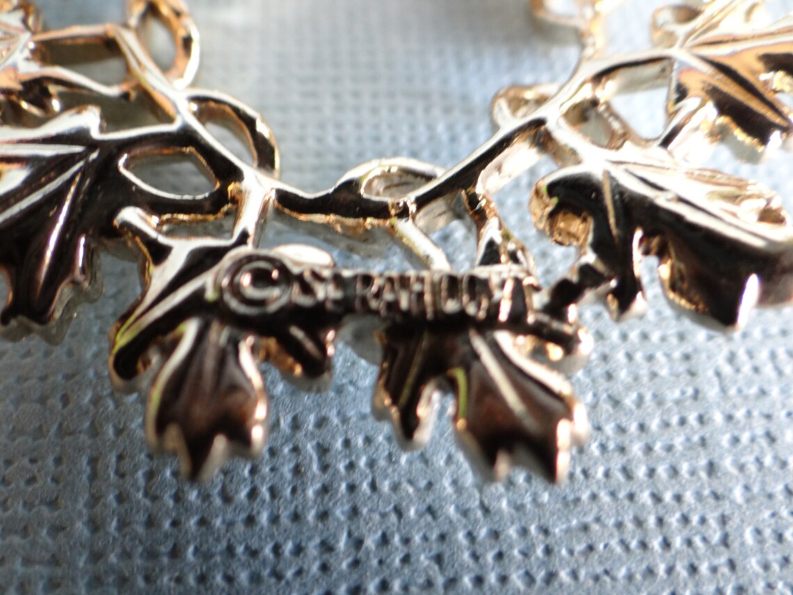 Vintage Signed Sarah Coventry Silver and Gold Tones Leaf - Etsy