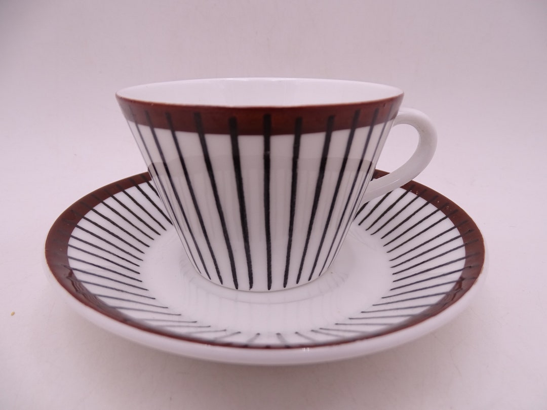 Mid Century Vintage Gustavsberg Stig Larsen "spisa Ribb" Demitasse ...
