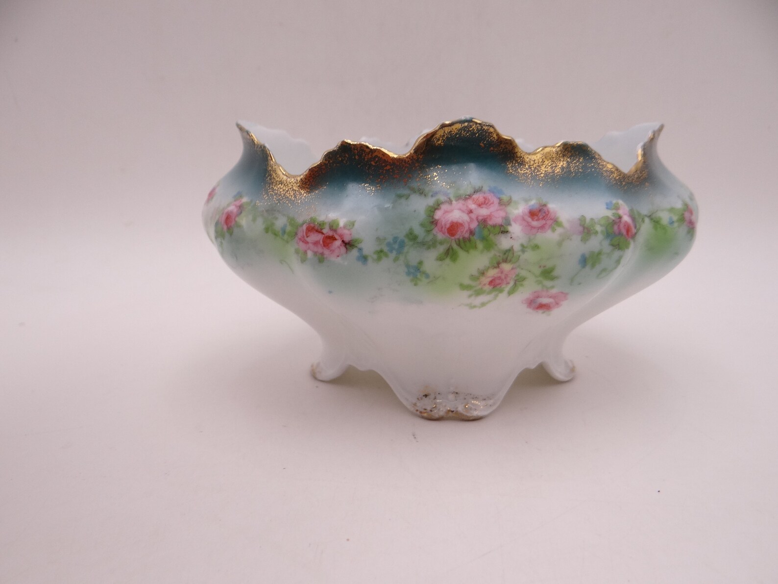 Vintage New Habsburg Austria Centerpiece Flower Footed Bowl - Etsy
