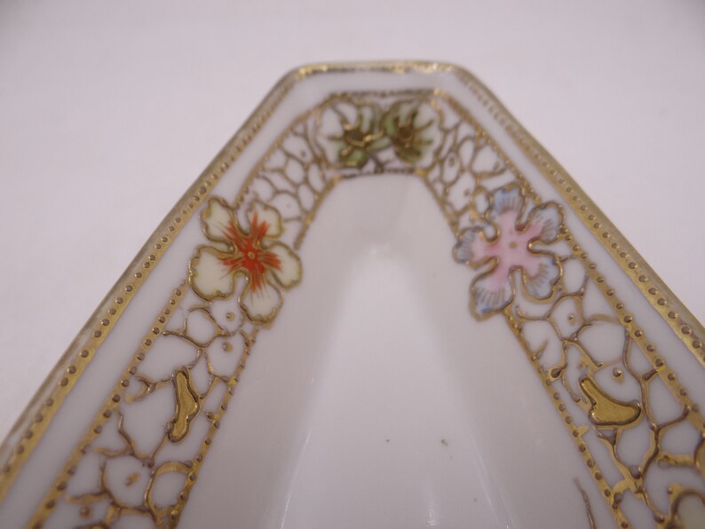 1900s Antique Vintage Hand Painted Nippon Beaded Moriage Oval - Etsy