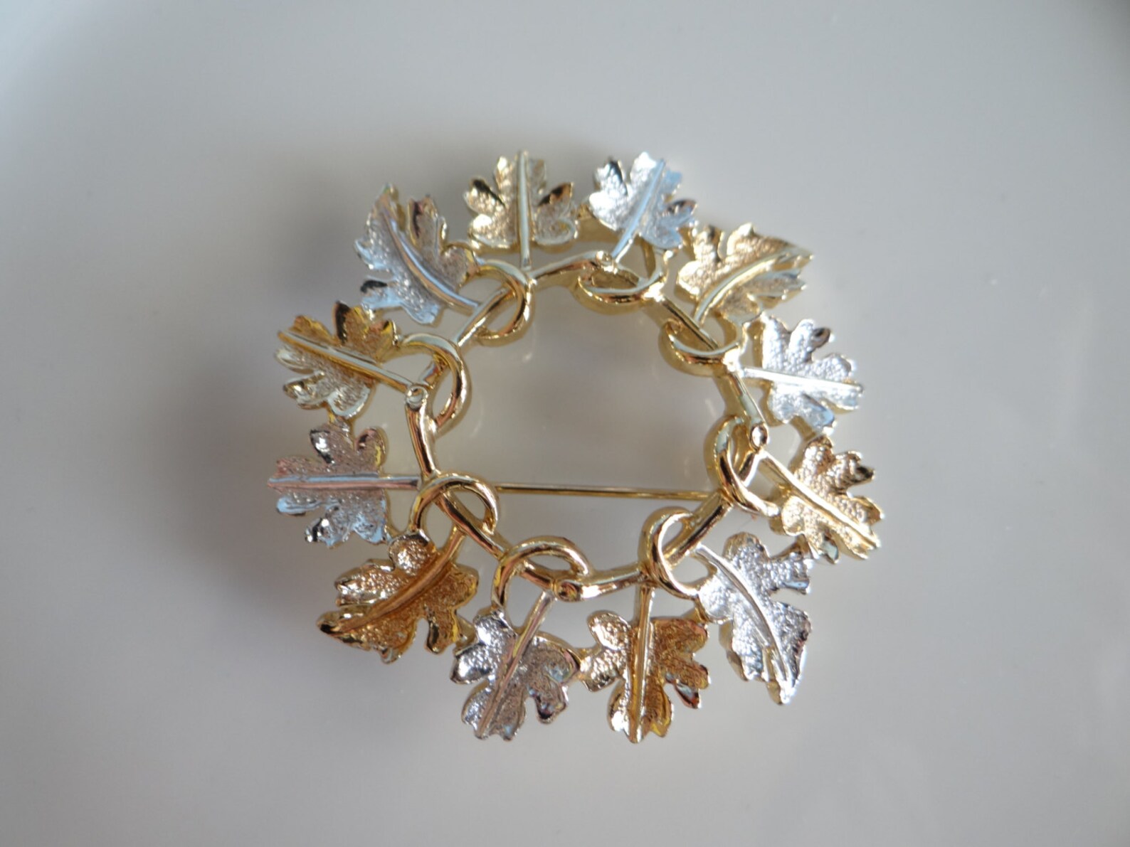 Vintage Signed Sarah Coventry Silver and Gold Tones Leaf - Etsy
