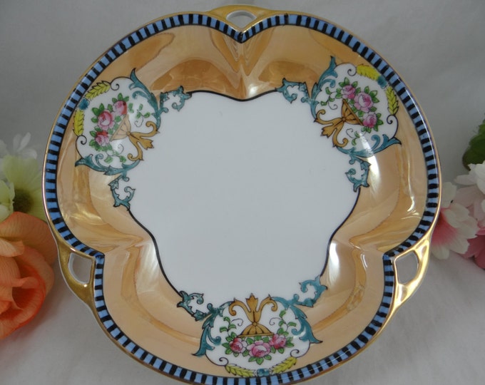 1920s Vintage Hand Painted Noritake Lusterware Serving Dish - Etsy