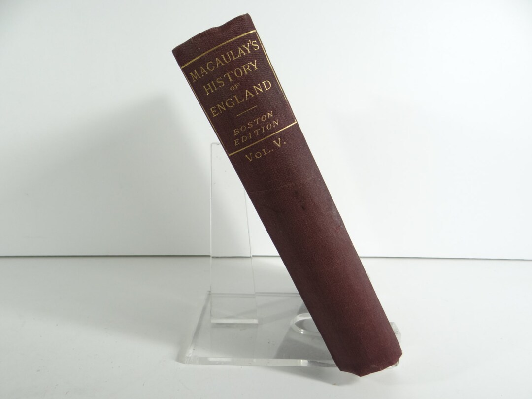 1856 Macaulay's History of England Vol V Hardcover Book - Boston ...