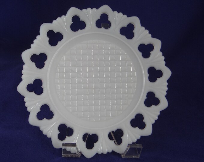Vintage Mid Century Kemple Club and Shell Milk Glass Plate - Etsy