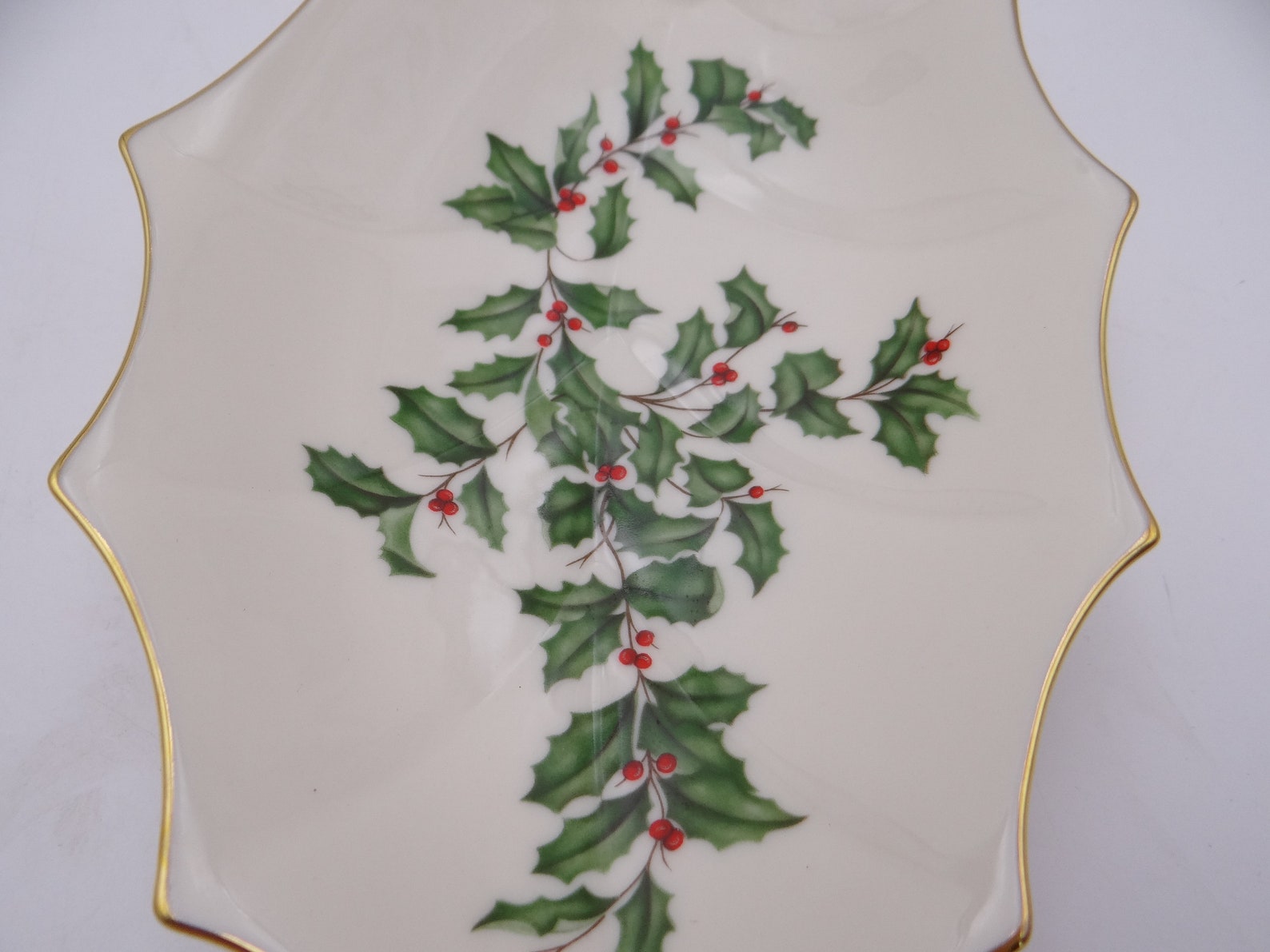 Vintage Lenox Christmas holiday Holly and Berries - Etsy
