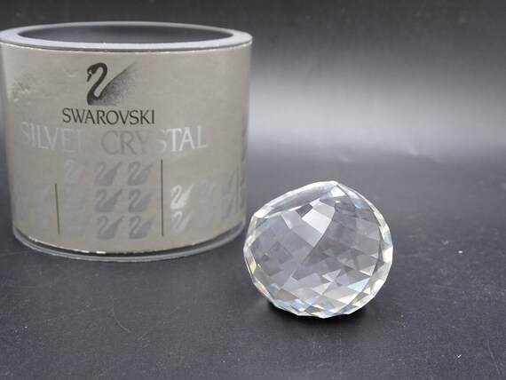Vintage Swarovski SCS Crystal Glass Paperweight in Original - Etsy