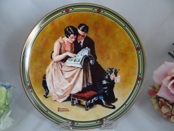 1985 Edwin Knowles Norman Rockwell a Couple's | Etsy