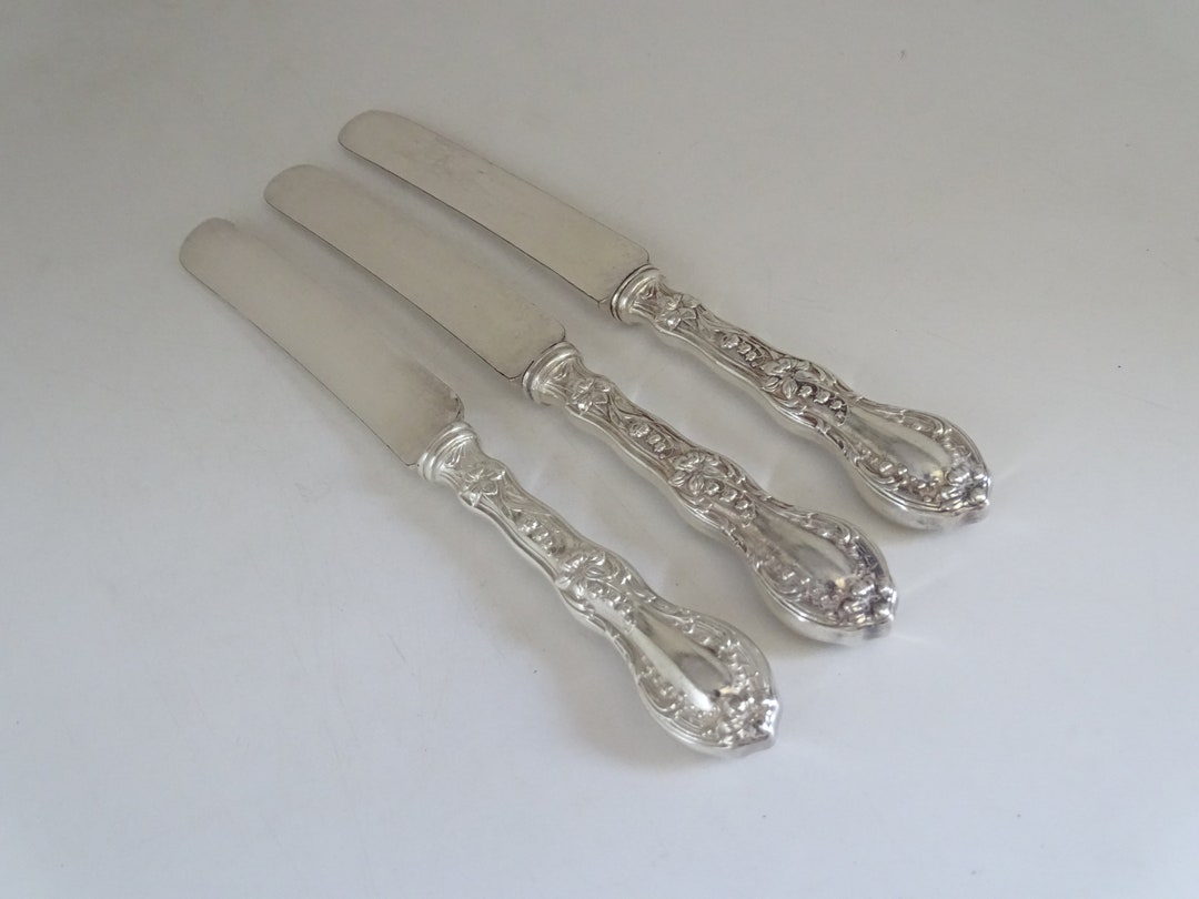 Set of Three Rogers & Bro "florette" Silverplate Blunt End Knife - 1909 ...