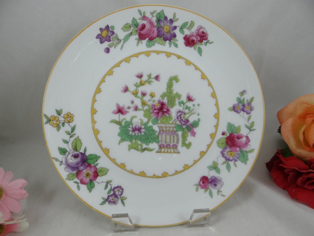 1880s Vintage Bavarian ZSC Zeh Scherzer & Co Colorful Plate Stunning ...
