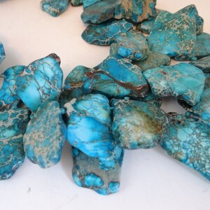 Vintage Turquoise Blue Bead Hand Knotted Chunky Necklace - Etsy