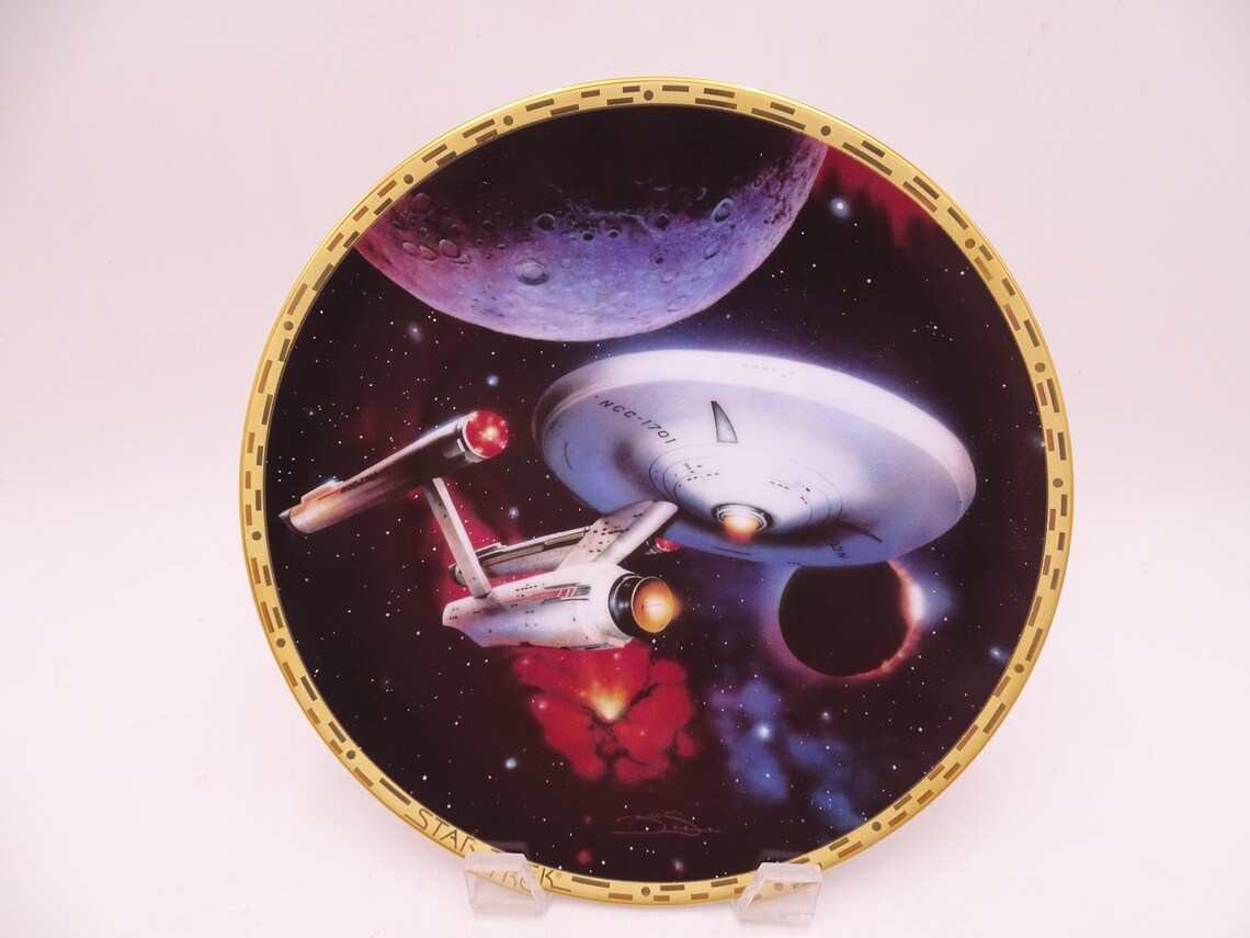 Vintage Hamilton Collection Star Trek "u.s.s. Enterprise Ncc-1701 ...