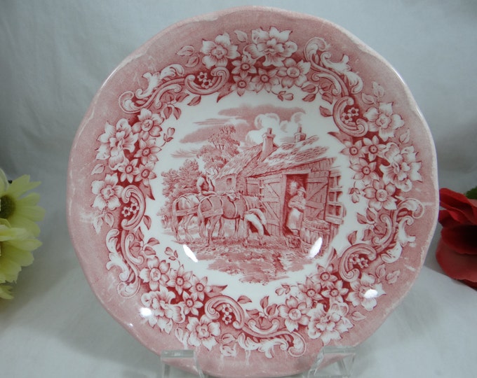Ironstone England red River Red Soup or Cereal Bowl 5 Available. - Etsy