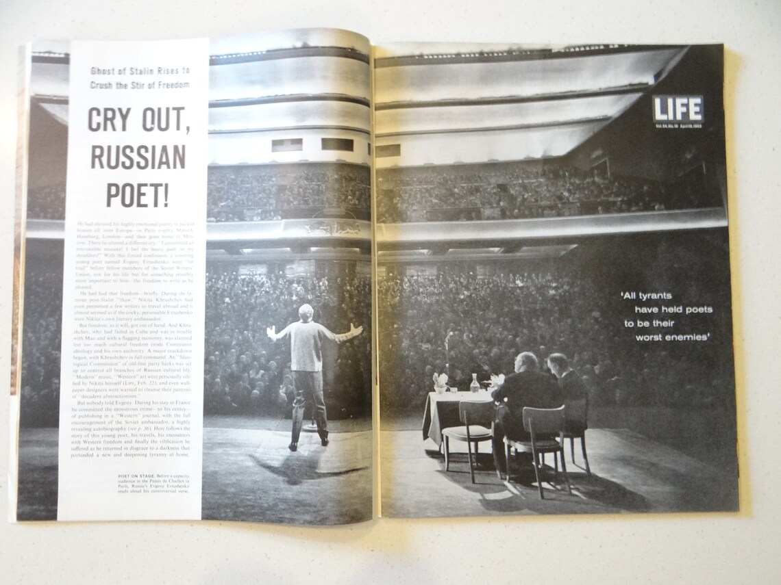 Vintage 1963 Life Magazine April 19 Richard Burton Elizabeth | Etsy