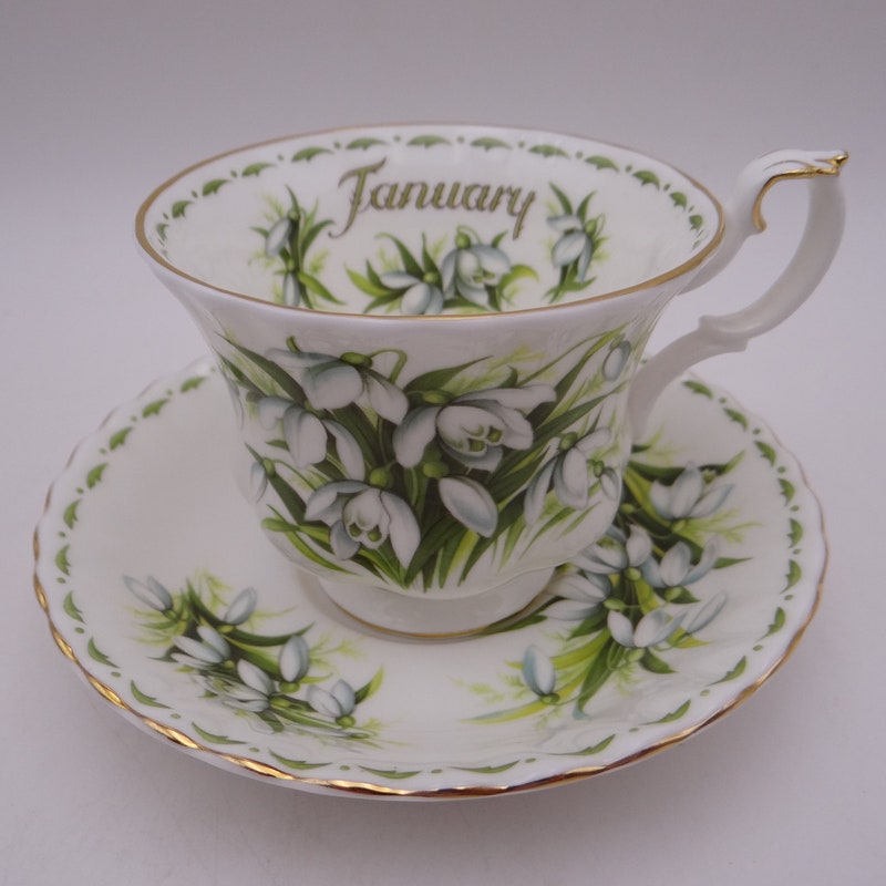 January Tea Cup - Etsy