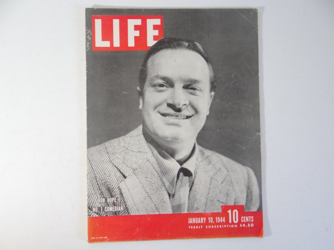 1944 Life Magazine Wartime Issue, January 10, Bob Hope No.1 Comedian ...