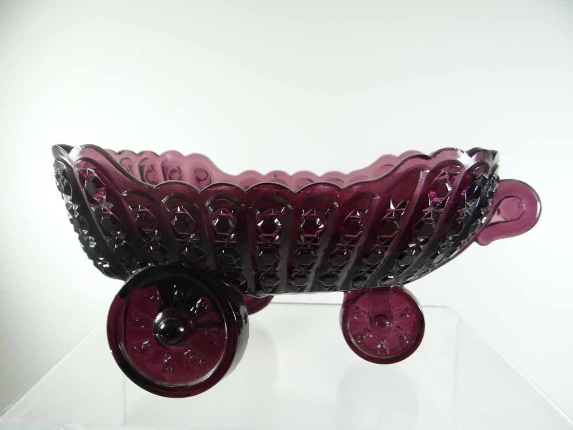 Vintage Mckee Amethyst Glass Carriage Vintage Mckee - Etsy