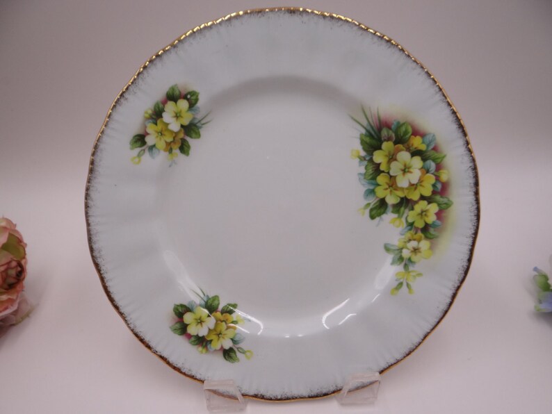 Vintage Paragon English Bone China Yellow Flower Salad Plate - Etsy