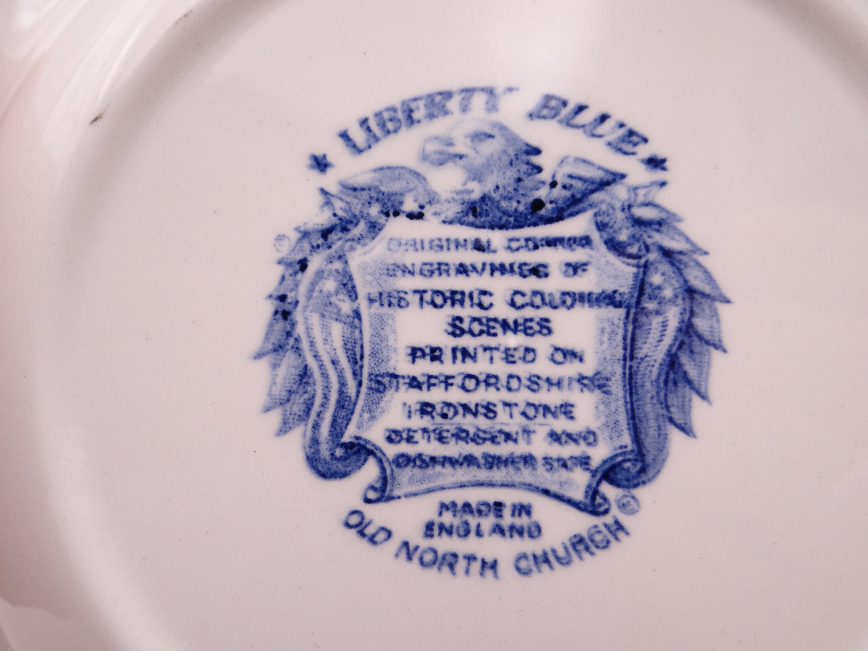 Vintage Liberty Blue Historic Colonial Scenes Blue and White | Etsy