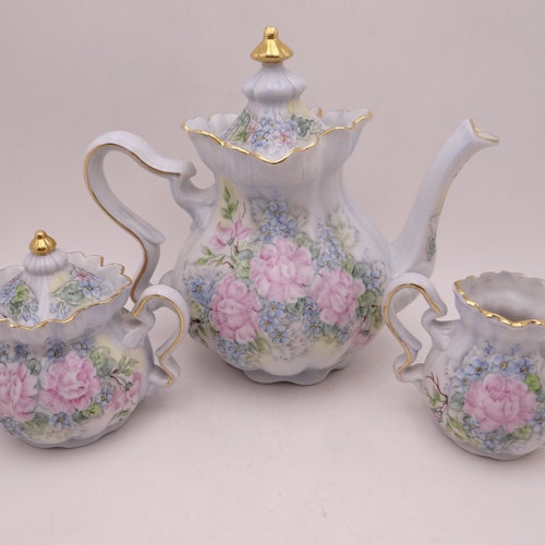 Pink Rose Tea Set | Etsy