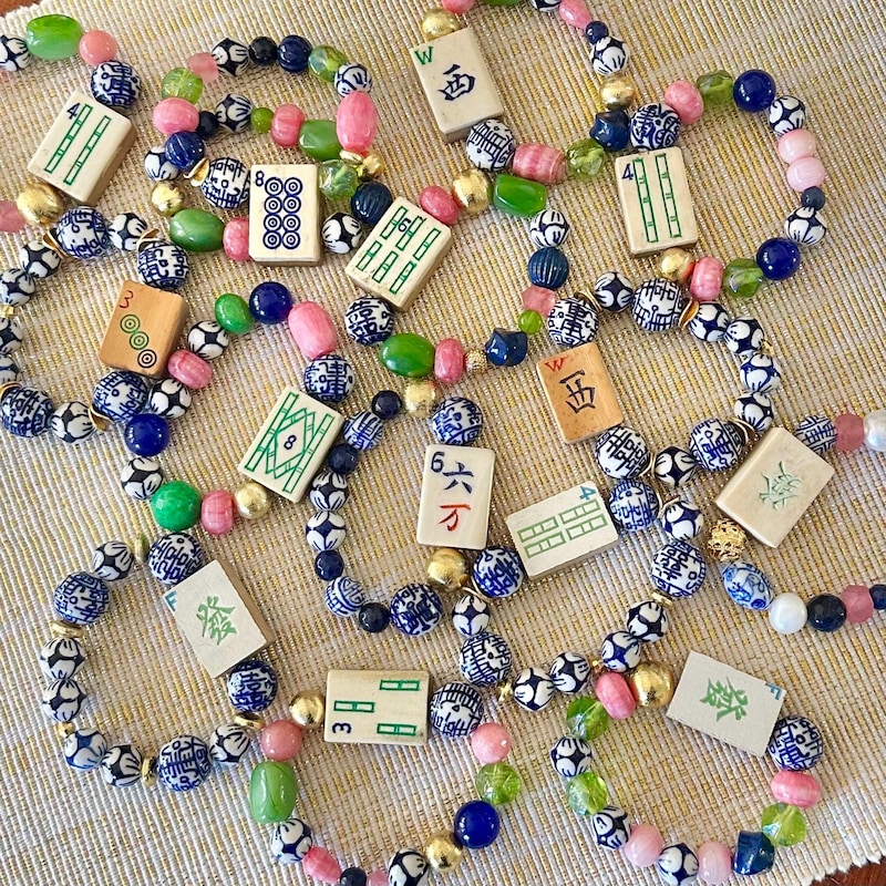 Mahjong Beaded Bracelets - Etsy