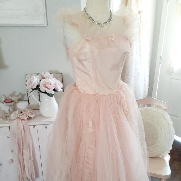 1950s Prom Dress - Etsy