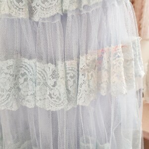 Beautiful Vintage Lavendar Periwinkle Tulle and Lace Prom Dress 1950s ...