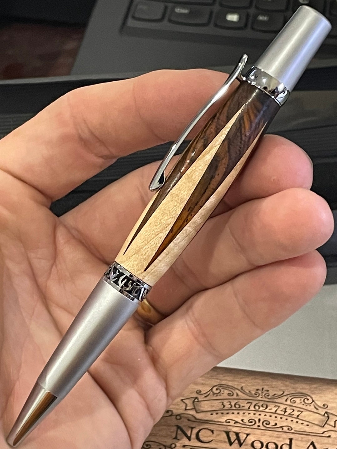 Cocobolo Pool Cue Laser Cut Custom Made Ballpoint Pen - Etsy Canada