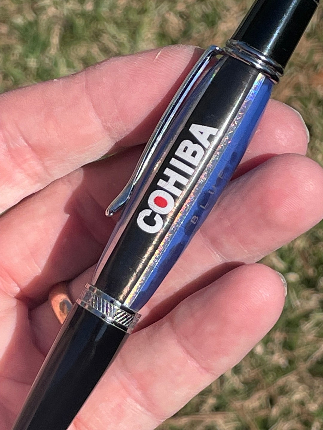 Genuine Cohiba Blue Cigar Label Pen Made From Authentic Cigar Label ...