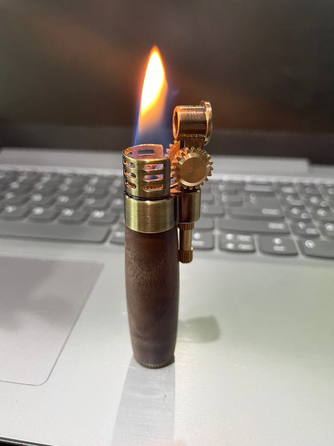 Steampunk Black Walnut Lighter Very Cool and Funky Lighter - Etsy