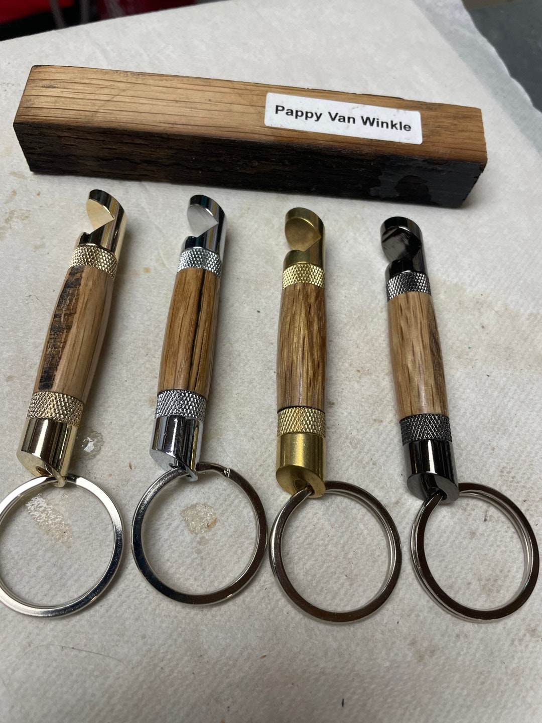 Pappy Van Winkle Bottle Opener Key Ring Choice of Platings One of a ...