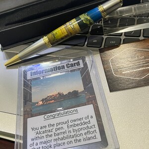 Alcatraz State Prison Embedded Ballpoint Pen Custom Hand Made With COA ...