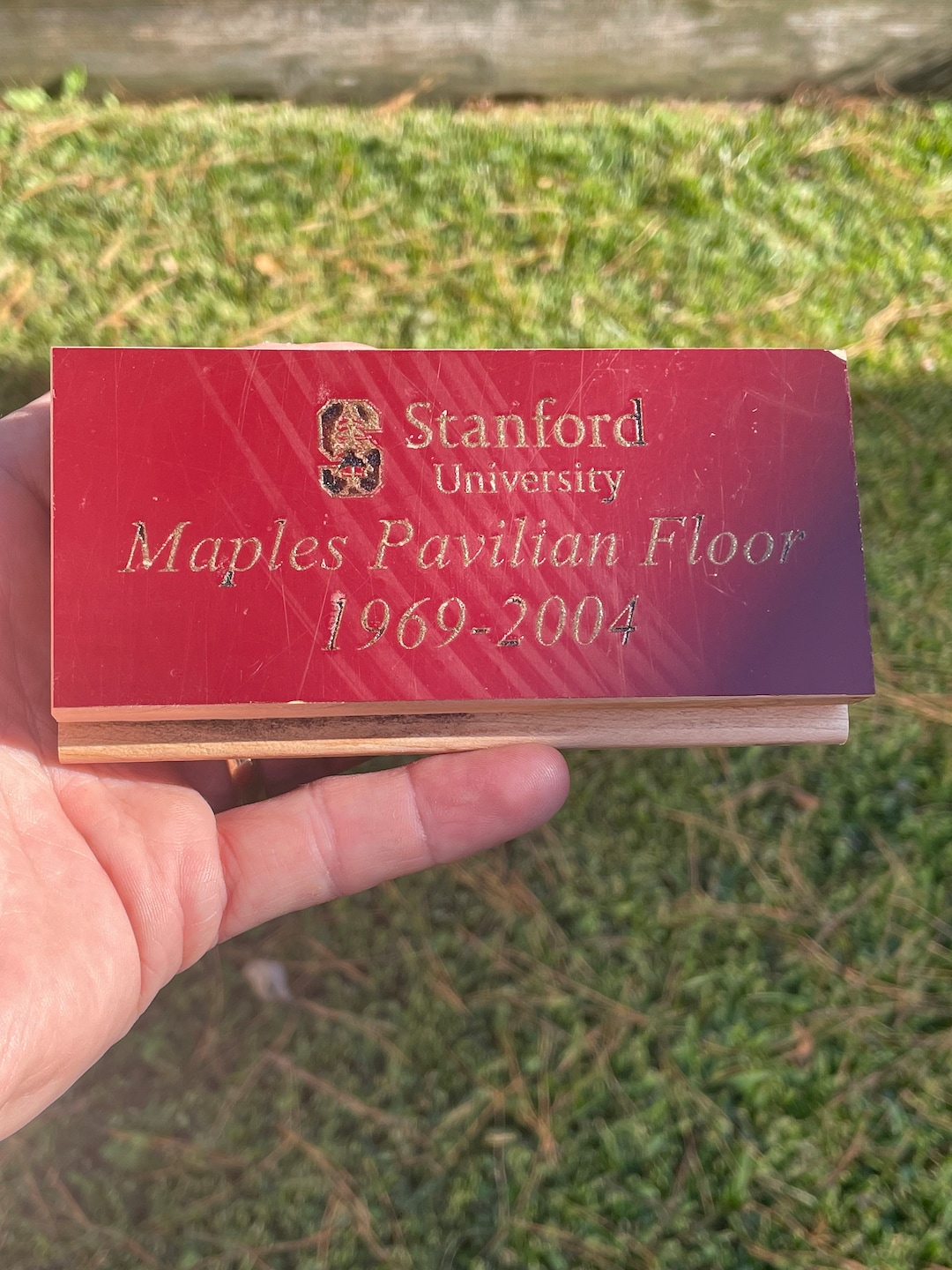 Stanford Cardinals Maples Pavilion Authentic Piece of Court 1969-2004 ...