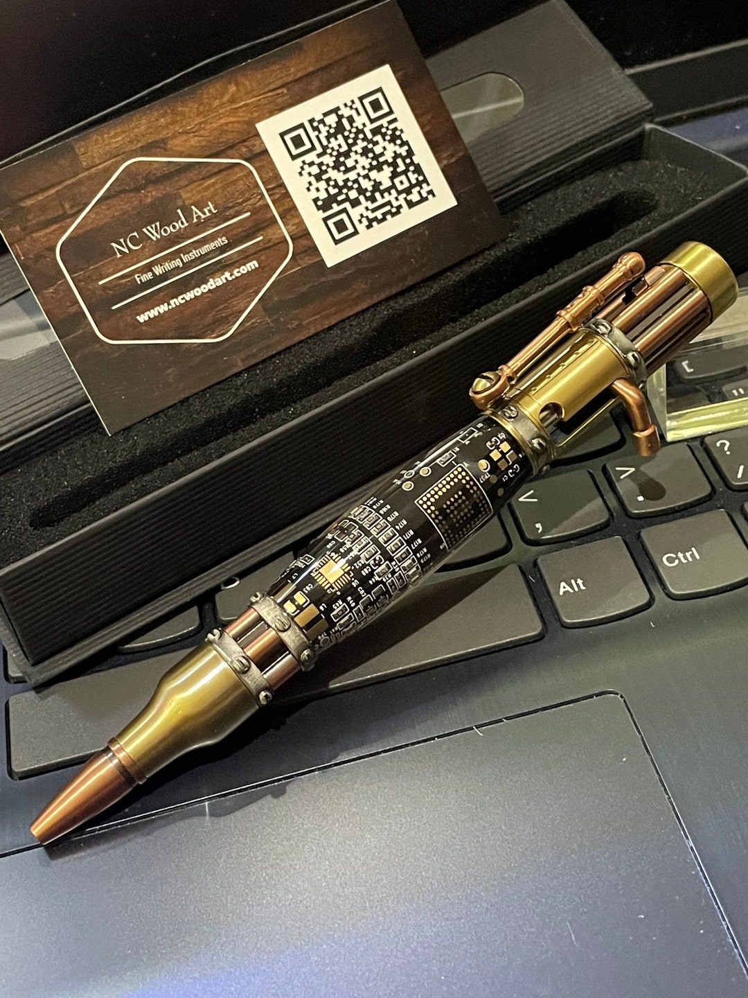 Genuine PCB Black Circuit Board Steampunk Pen Perfect Gift for Tech or ...