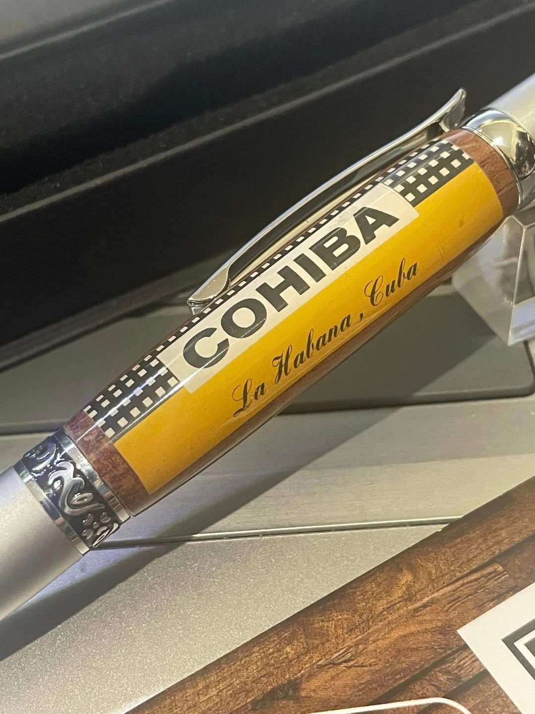 Genuine Cohiba Cuban Cigar Label Pen Made From Authentic Cigar - Etsy