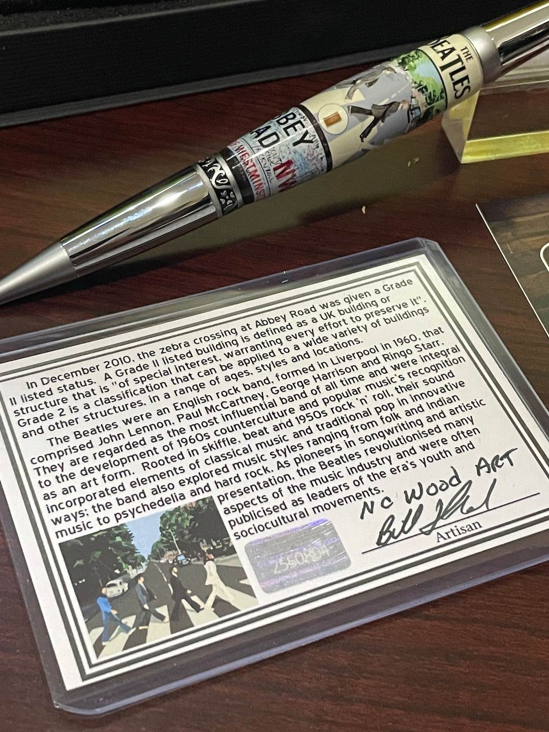 Beatles Abbey Road Authentic Recording Studio Floor Embedded Ballpoint ...