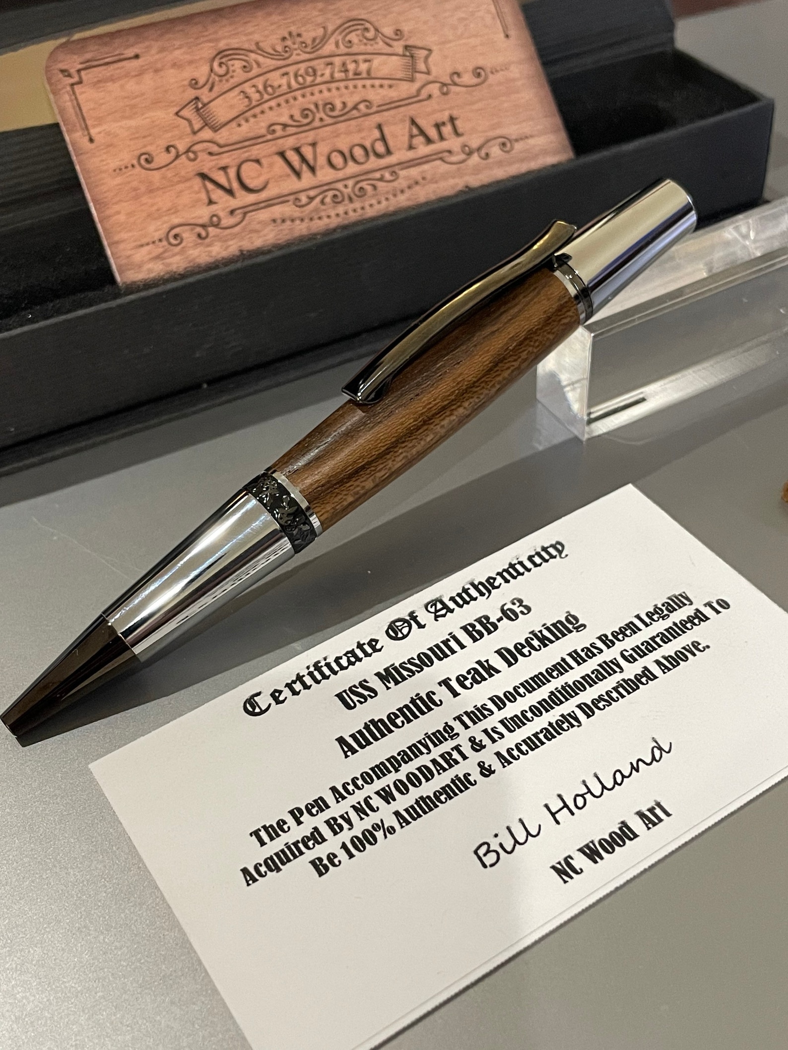 USS Missouri Titanium Plated Hardware Battleship Wood Pen - Etsy