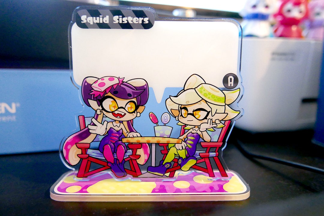 Squid Sisters Miiverse Notes Standee - Etsy