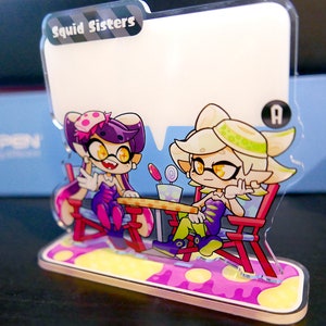 Squid Sisters Miiverse Notes Standee - Etsy