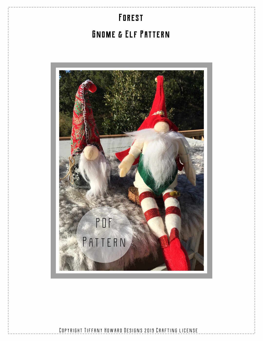 Gnome Pattern | Elf Pattern DIY Christmas Gifts | Scandinavian Gnome ...