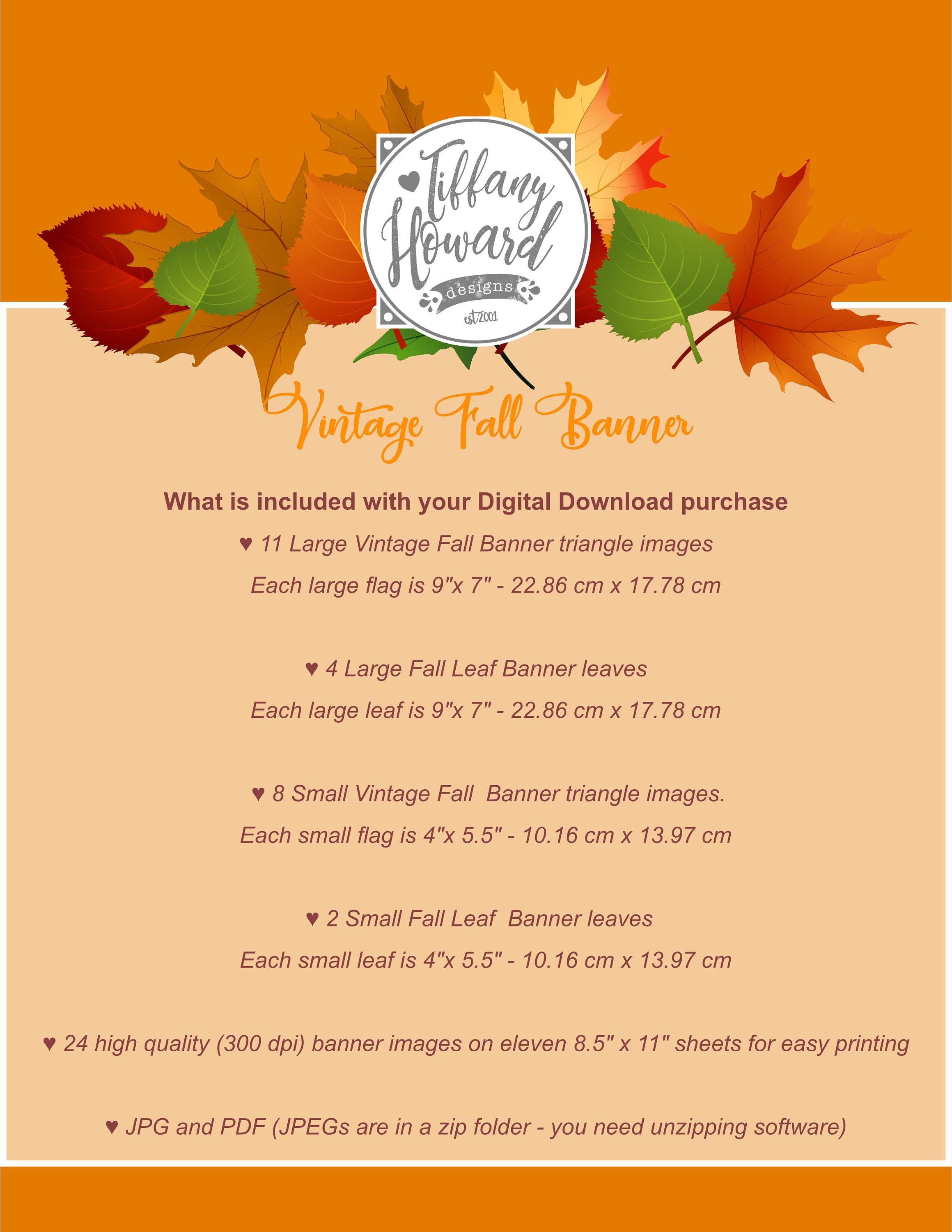 Vintage Fall Banner Bundle Printable Holiday Banner Holiday Bunting DIY ...