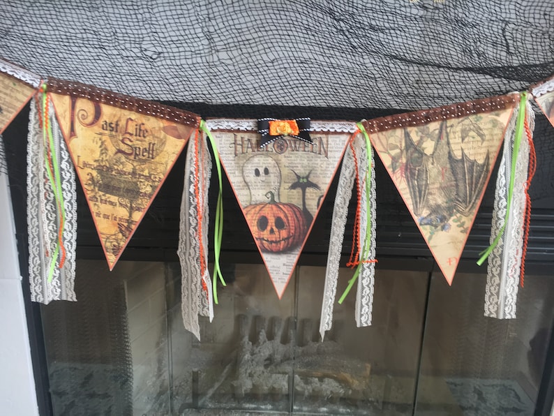 Halloween Banner Bundle Printable | Happy Halloween Flag Pennant ...
