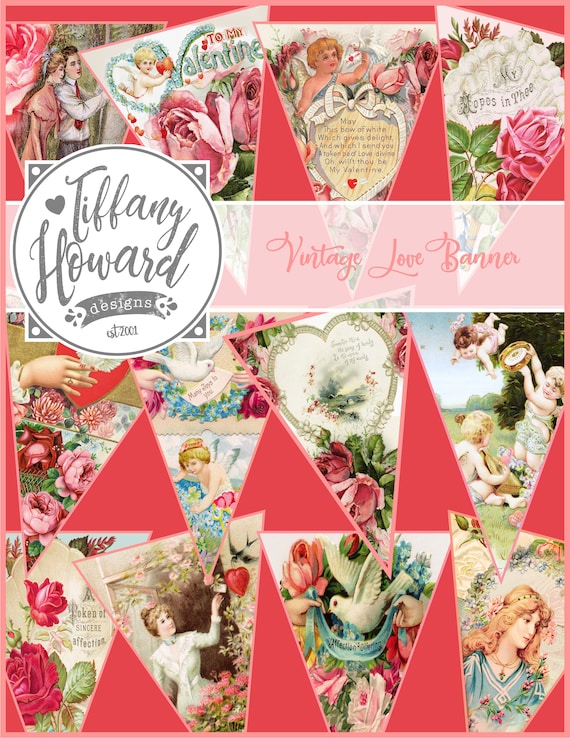 Valentines Day Banner Bundle Printable Holiday Banner | Etsy