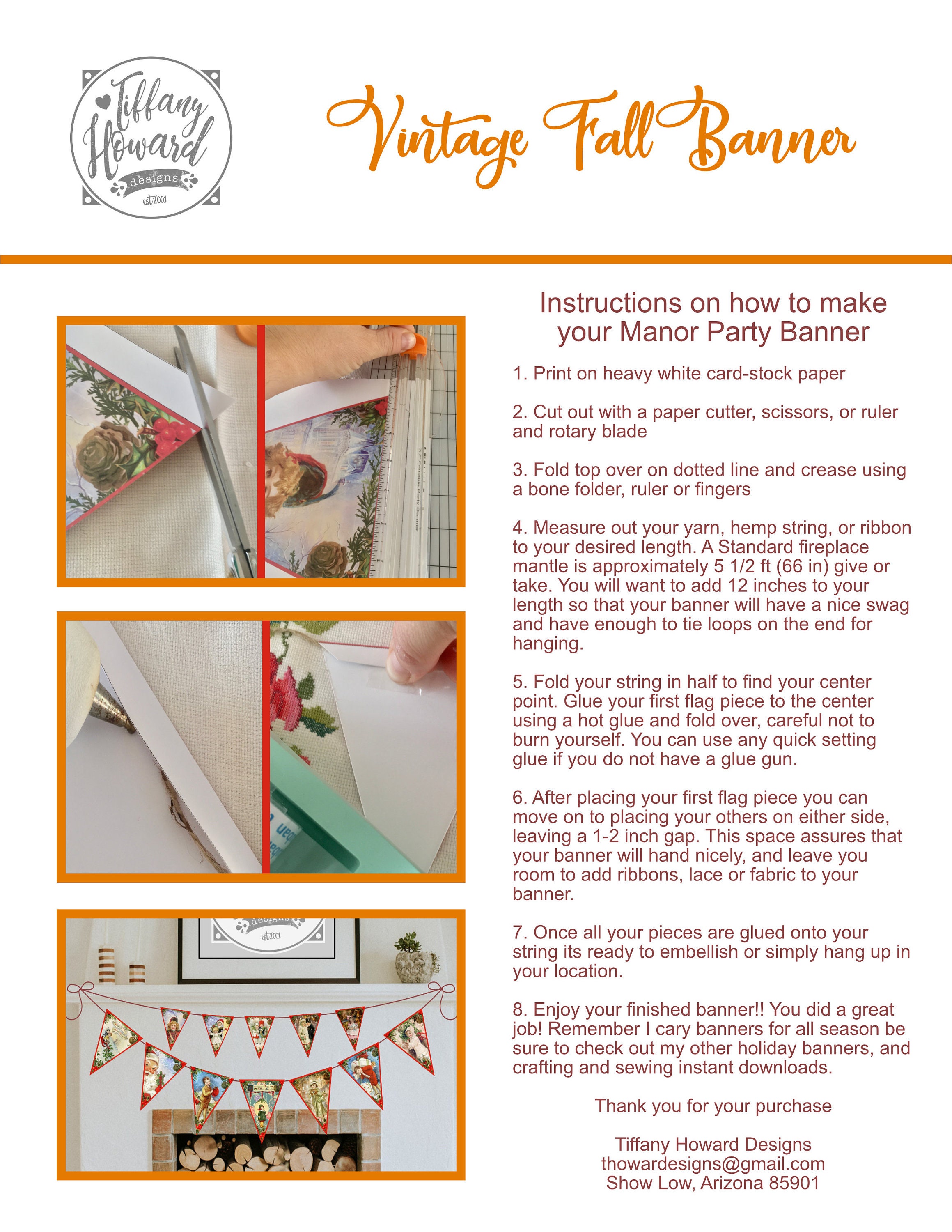 Vintage Fall Banner Bundle Printable | Holiday Banner | Holiday Bunting ...