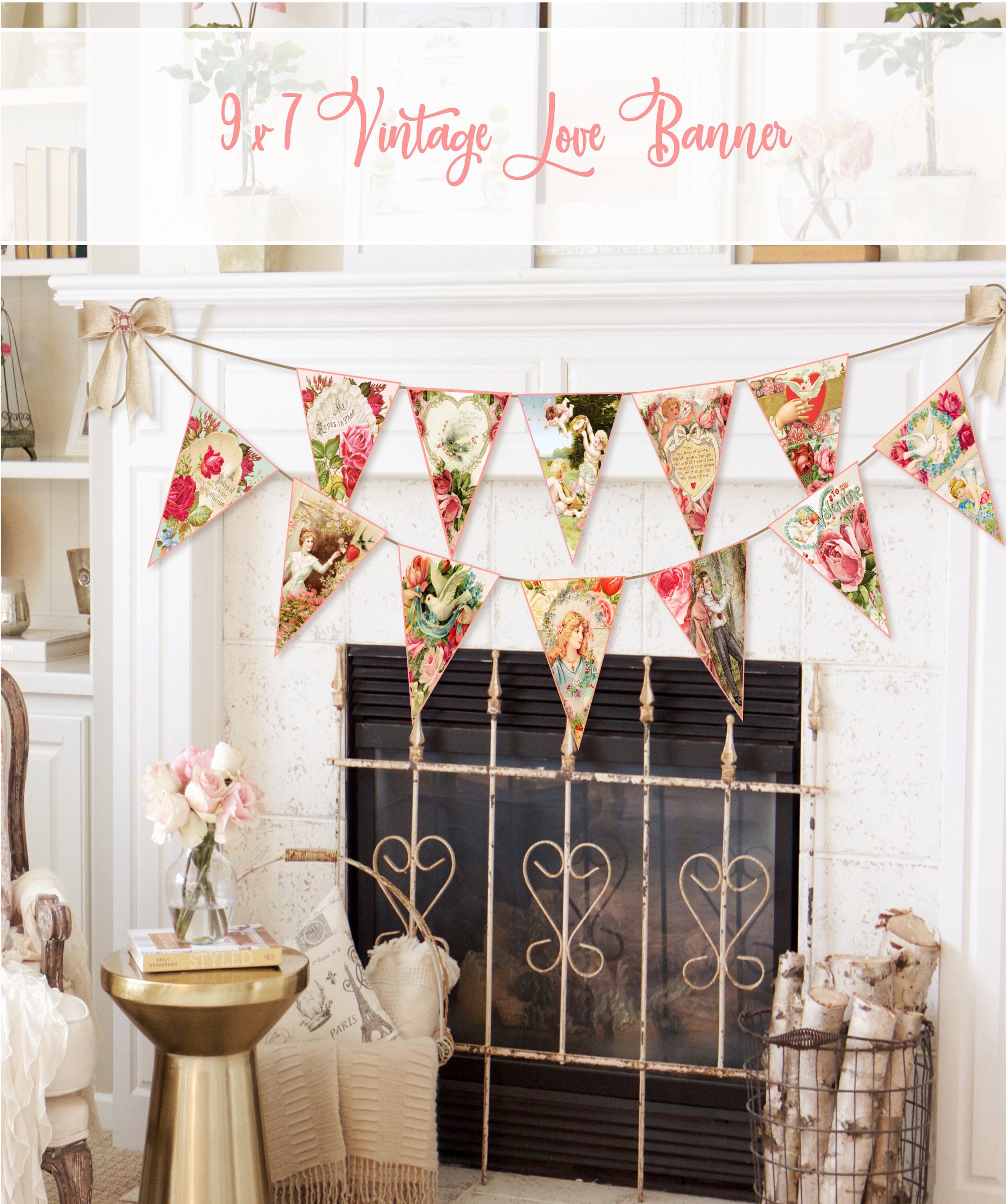 Valentines Day Banner Bundle Printable Holiday Banner Holiday Bunting ...