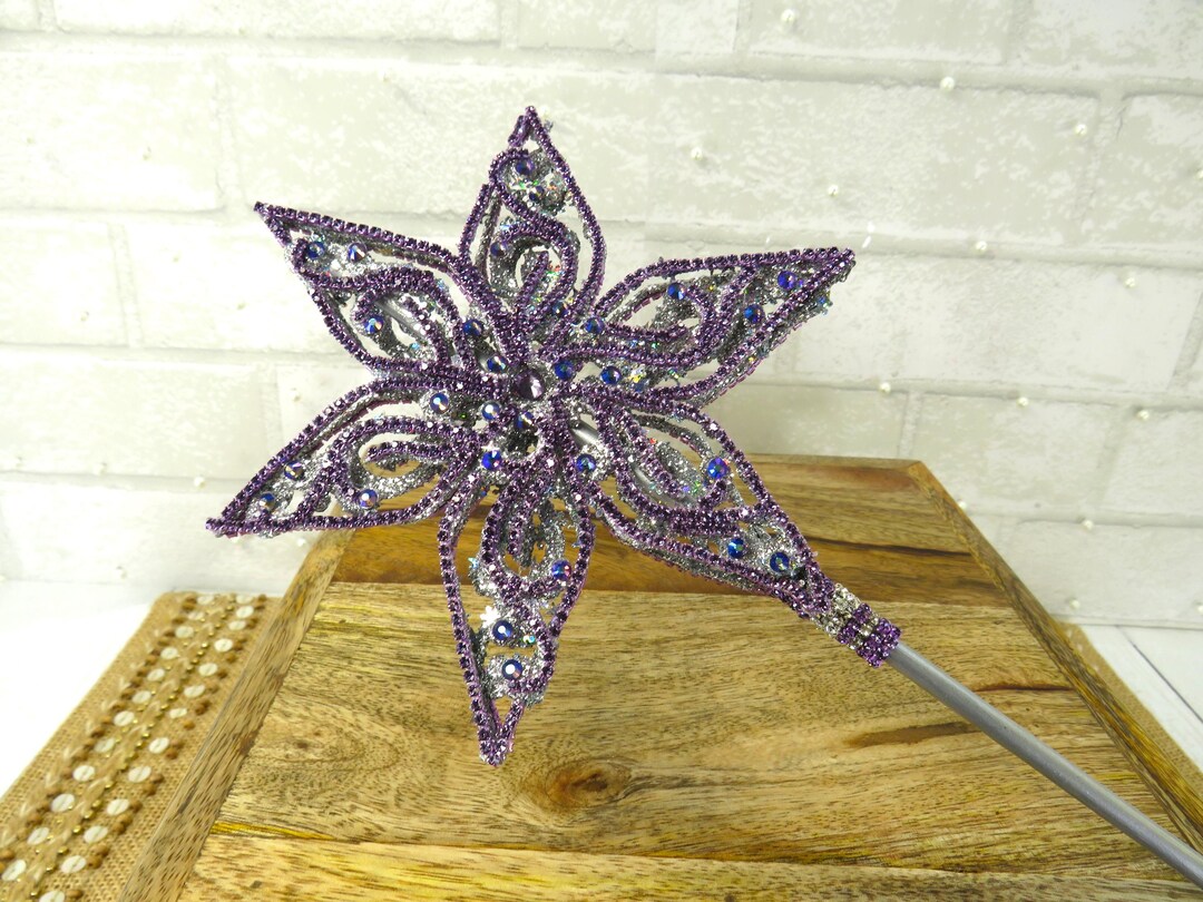 19 Purple Rhinestone Star Scepter - Etsy